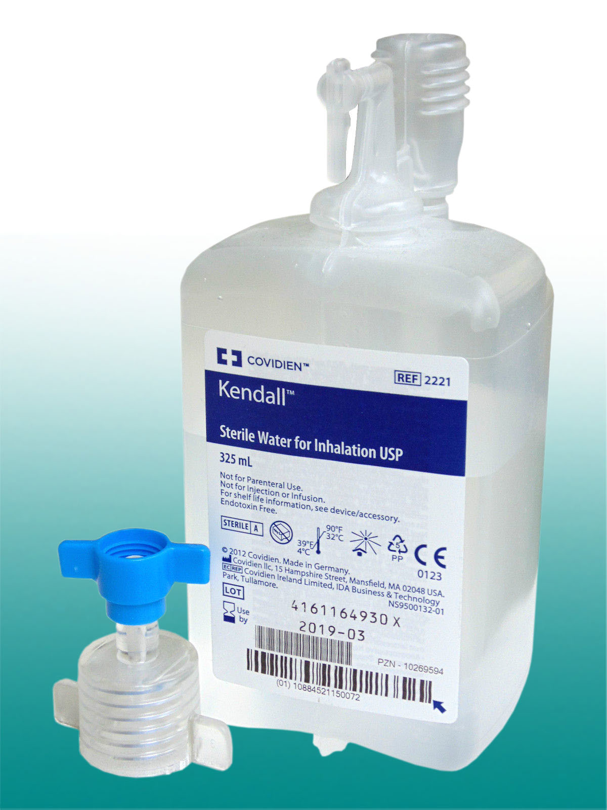 Sterilwasser 325ml Respiflo + Adapter, steriles Wasser zur Inhalation ...